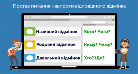 Українська мова для 3 класу завдання та тести онлайн Learning Ua Сім відмінків