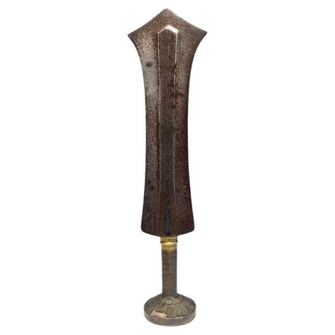 Figurative Ax From The Tshokwe Chokwe Lwena Tribe Dr Congo Early