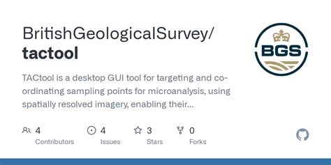 Github Britishgeologicalsurvey Tactool Tactool Is A Desktop Gui Tool For Targeting And Co