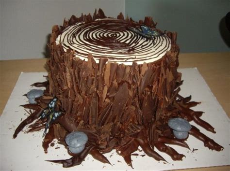 Tree Stump Cake