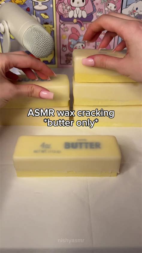 Enjoy Asmr Wax Cracking Sounds With Butter Tiktok