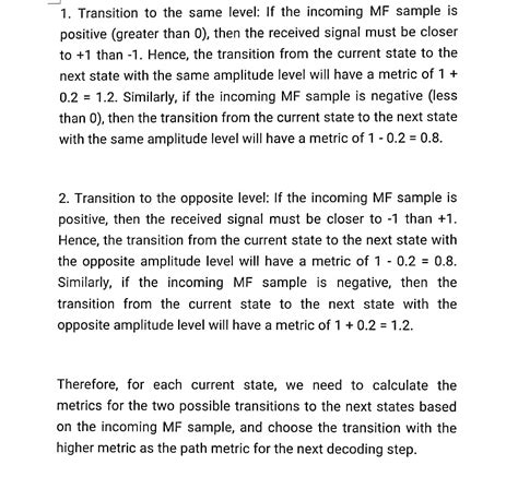 Solved At A Certain Phase Of Mlsd Using The Viterbi Algorithm The