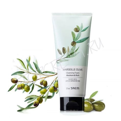 Пенка для умывания The Saem Marseille Olive Cleansing Foam Moisture ...