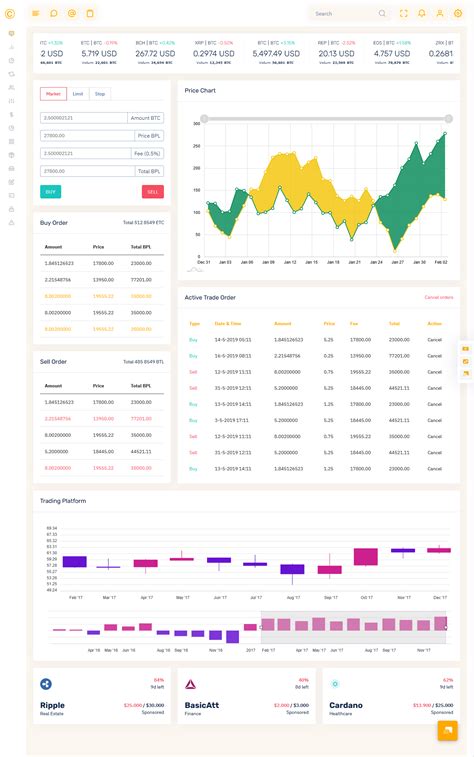 responsive bitcoin cryptocurrency template and bootstrap ui framework