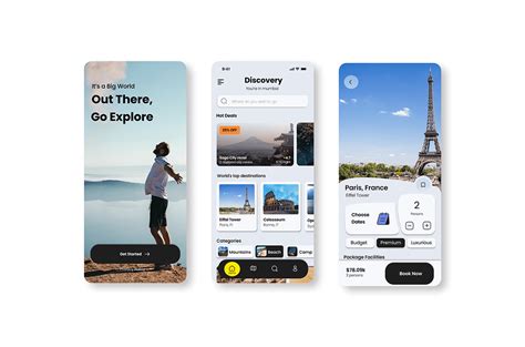 Travel Vibes Seamless Ui Design For Explorations Behance
