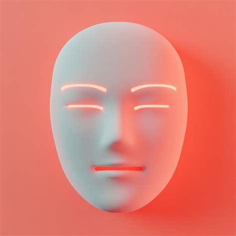 3d Facial Recognition Icon Technology And Security Illustration Logo Premium Ai Generated Image