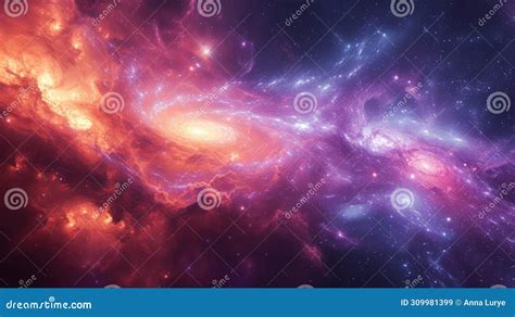 Fondo Cósmico Que Representa Galaxias Giratorias Brillando Estrellas Y