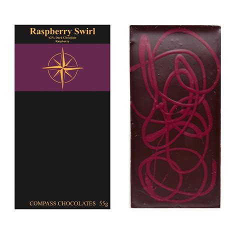 Raspberry Swirl Compass Chocolates