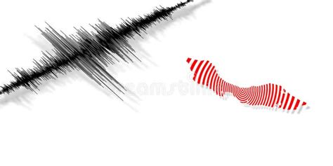 Seismic Activity Earthquake Curacao Map Stock Illustration