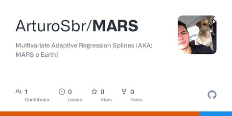 Github Arturosbrmars Multivariate Adaptive Regression Splines Aka Mars O Earth