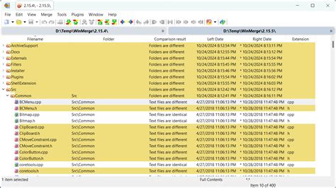 Screenshots Winmerge