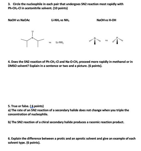 Solved Circle The Nucleophile In Each Pair That Undergoes Chegg
