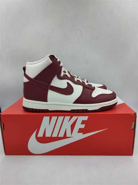 Nike Dunk High Sail Team Red Womens Aftermarket
