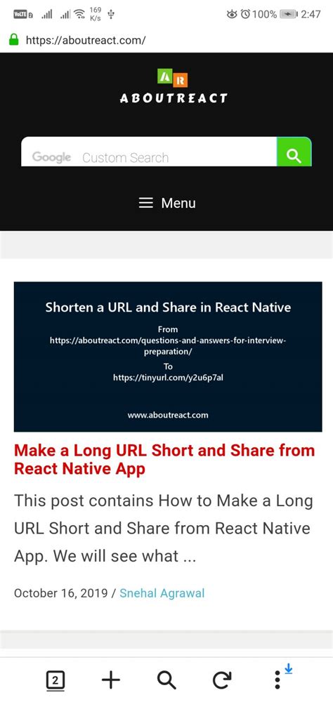 Display Hyperlink In React Native App For Android And IOS About React