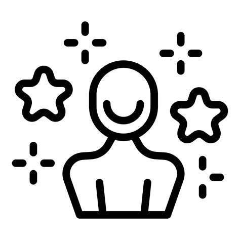 Person Activity Icon Outline Vector Happy Delight 15226794 Vector Art