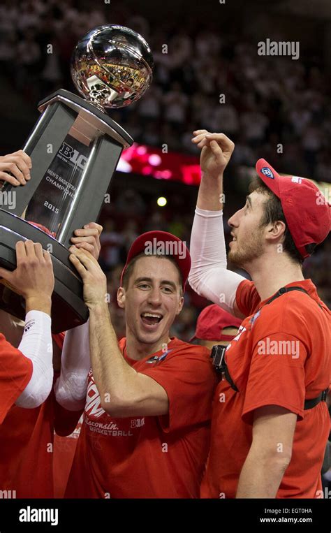 1 März 2015 Senioren Wisconsin Badgers Guard Josh Gasser 21 Und