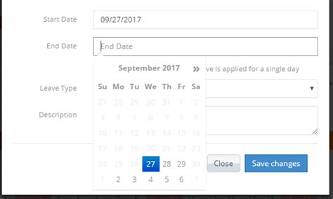 Javascript Displaying Start Date Less Than End Date Datepicker