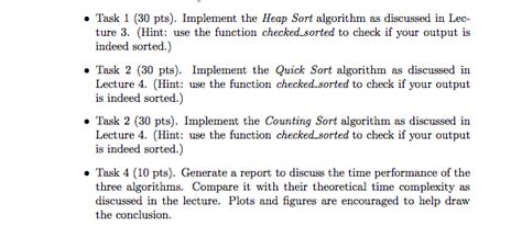 Solved Task 1 30 Pts Implement The Heap Sort Algorithm