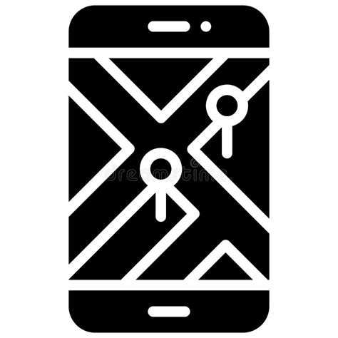 Map On Smartphone Icon Location Map And Navigation Vector Stock Vector Map On Smartphone Icon Location Map And Navigation Vector Stock Vector