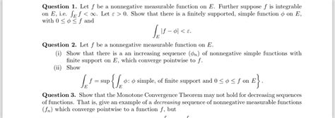 solved question 1 ﻿let f ﻿be a nonnegative measurable
