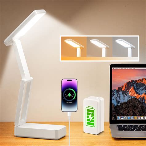 Rechargeable Lamps Cordless Lamps 6000mah Battery Powered Lamp 3 Colors Dimmable Desk Light