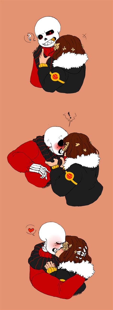 Welp I M Boned Photo Sans X Frisk Comic Undertale Cute Sans X Frisk