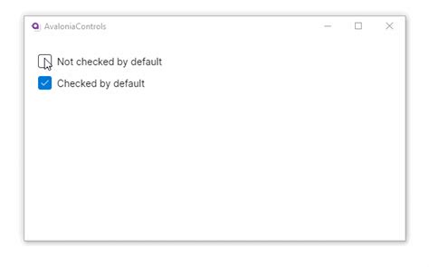 Checkbox 复选框 Avalonia Docs Checkbox 复选框 Avalonia Docs