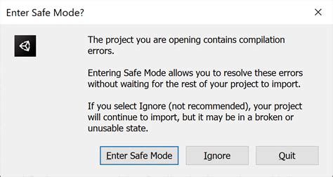 invitation to try out unity safe mode unity engine unity discussions