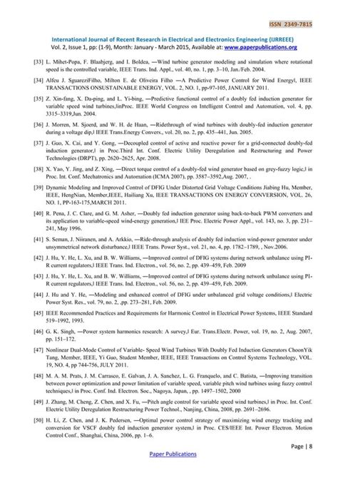 Performance Analysis Of Dfig Wind Turbine Pdf