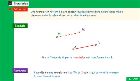 Cours De Maths 4eme Translation Et Rotation