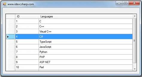 C Datagridview กำหนด Selectionmode ให้ไฮไลท์แถวแบบเต็ม