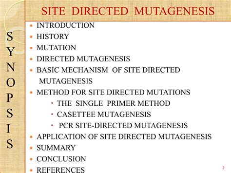 Site Directed Mutagenesis Pptx