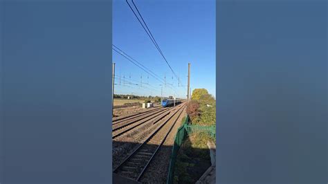Class 803 Lumo Train Passes Hurn Road Footbridge 27th October 2o24