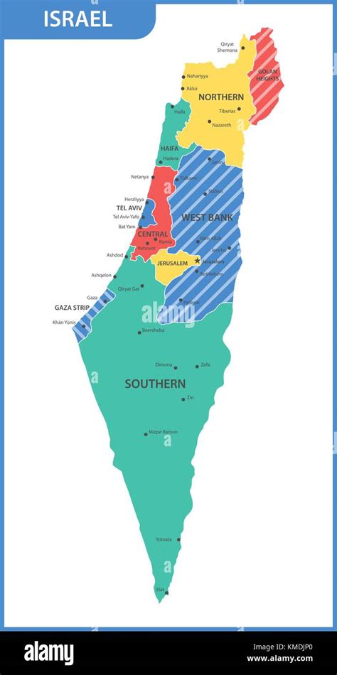 Cities Map Of Israel Detailed Map Of Israel With Cities Xpxvre