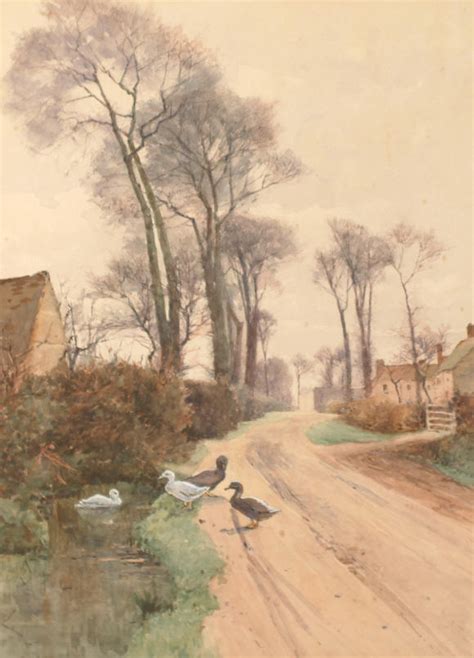 Bonhams Benjamin D Sigmund British Fl 1880 1904 Geese On A Lane