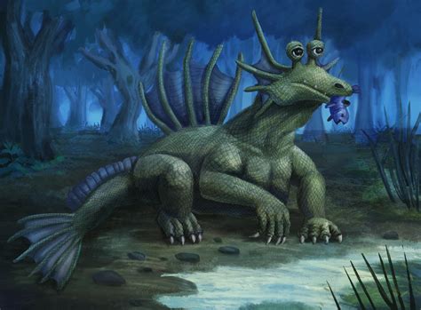 Swamp Dragon I Made For A Dnd Book Rdigitalart