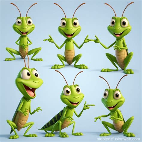 Grasshoppers Multiple Pose Artwork Stable Diffusion Online Grasshoppers Multiple Pose Artwork Stable Diffusion Online