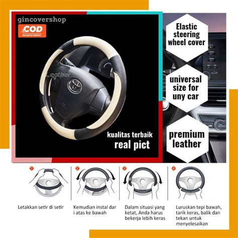 Jual Sarung Setir Mobil Terios Wuling Rush Inova Original Setok Terbaru Cover Setir Universal