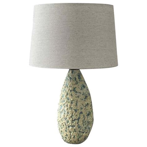Marcello Fantoni Organic Shaped Ceramic Lamp With Heavy Texture Lava