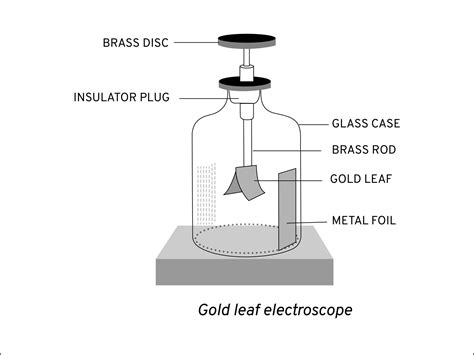 How To Draw Gold Leaf Electroscope