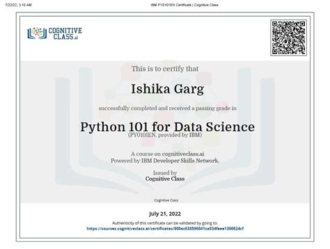 Ishika Garg On Linkedin Python Cognitiveclass Ibm Pythondeveloper