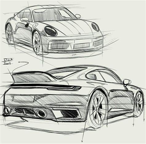 Cool Car Drawings Two Cars Side By Side