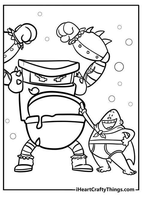 Captain Underpants Movie Coloring Pages 2025