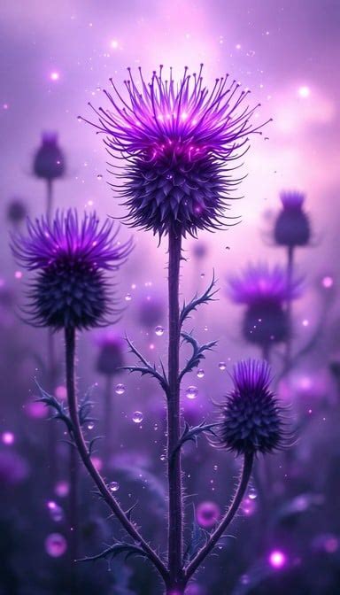 Free Magical Purple Thistles Image Download At Stockcake