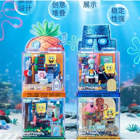 Jual Areax Brick Area Spongebob Box Building Blocks Box Educational Assembling Shopee Indonesia