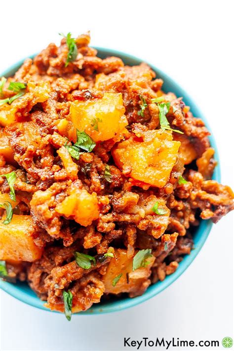 Traditional Mexican Picadillo Con Papas Recipe Carne Molida