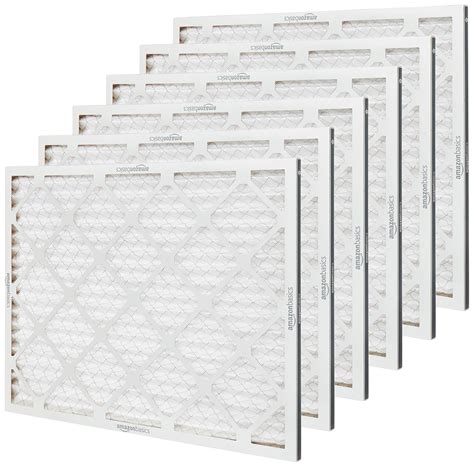 Amazon Basics Merv 8 Ac Furnace Air Filter 20 X 25 X 1 6 Pack