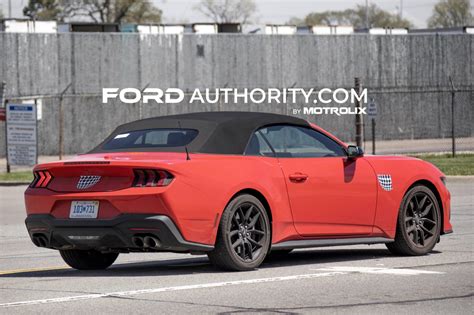 Mysterious 2026 Ford Mustang Gt Convertible Spotted With Covered
