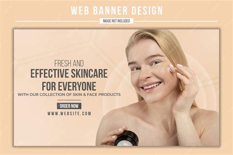 Premium Psd Womens Skincare Beauty Glow Promotional Salon Large Web Banner Design