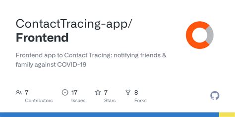 github contacttracing app frontend frontend app to contact tracing